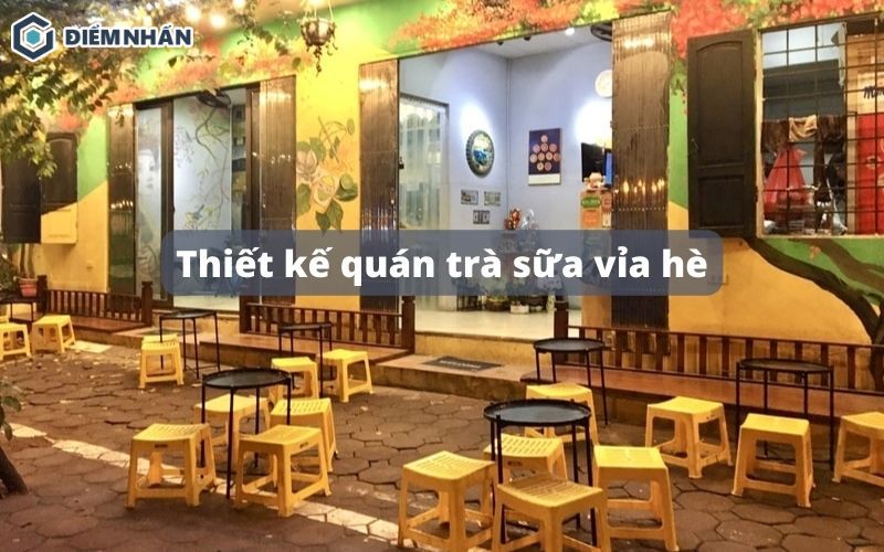 15+ Mẫu thiết kế quán trà sữa vỉa hè ấn tượng hút khách
