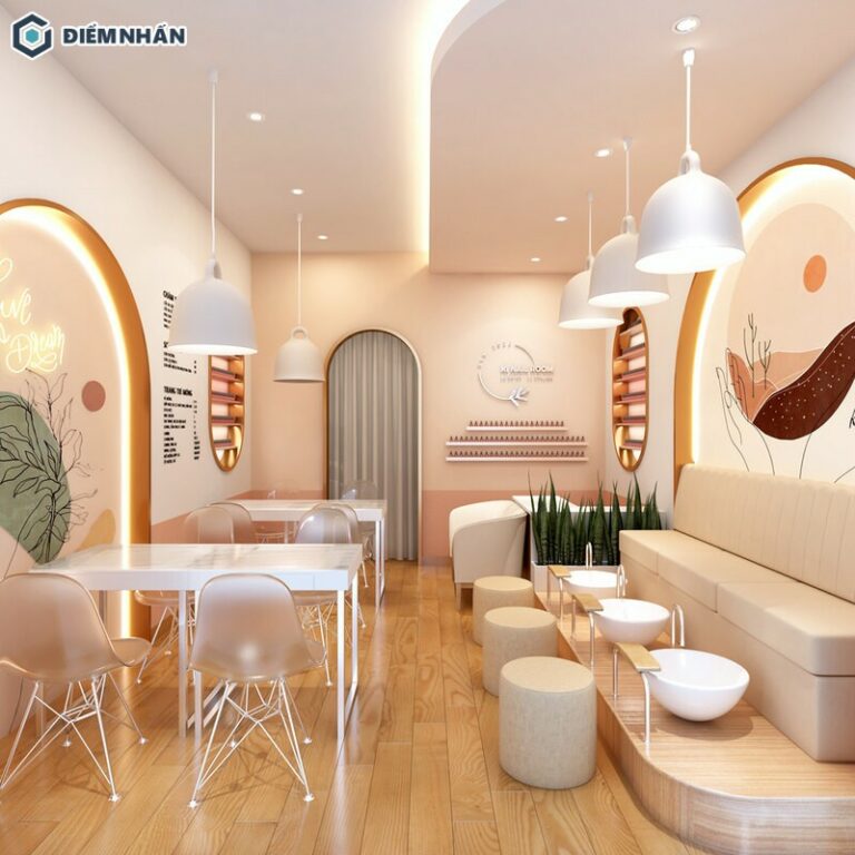 199+ Mẫu thiết kế tiệm nail nhỏ đẹp, thu hút khách
