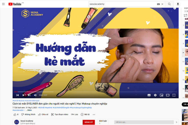 Khóa Học Makeup Chuyên Nghiệp - Cam kết tay nghề | Seoul Academy